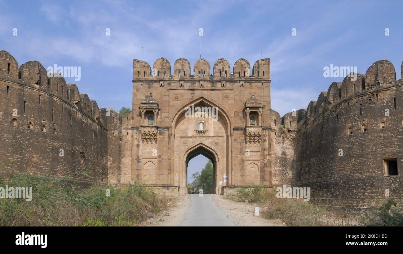 Landscape view of Sohail gate at impressive ancient Rohtas fort, a ...
