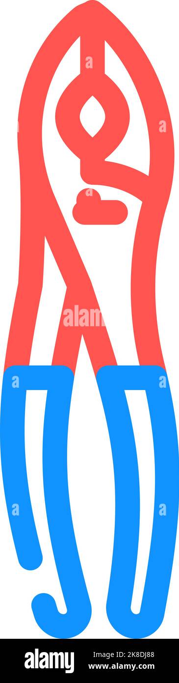 slip joint pliers color icon vector illustration Stock Vector Image ...