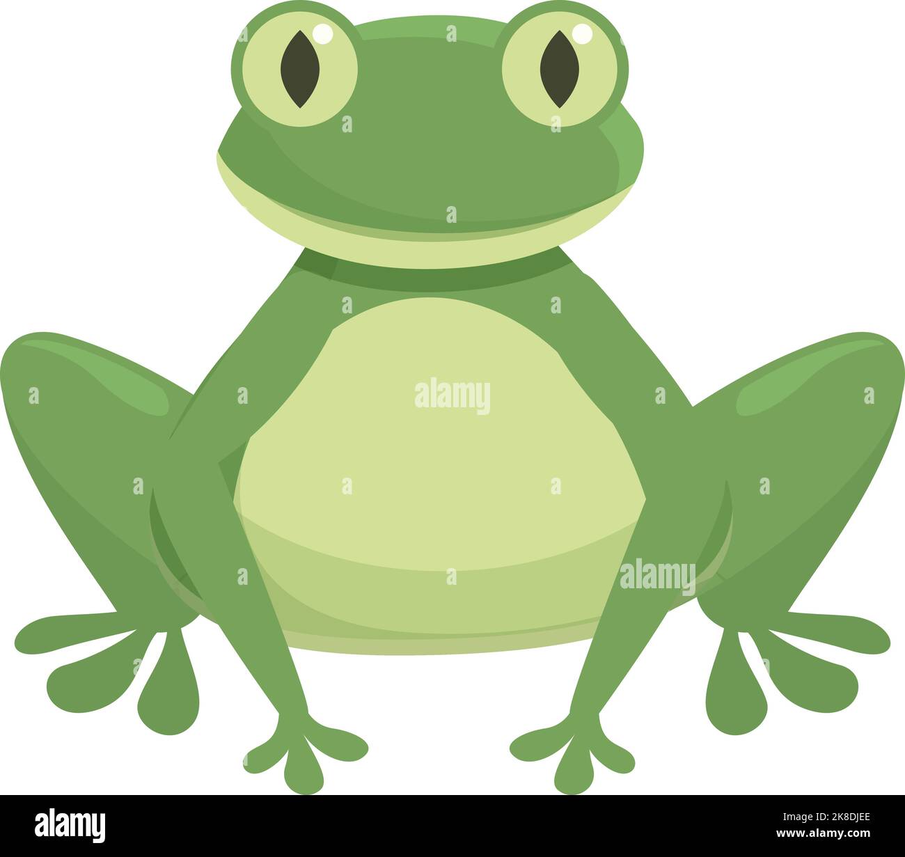 Cute small frog icon cartoon vector. Animal jump. Water character Stock ...
