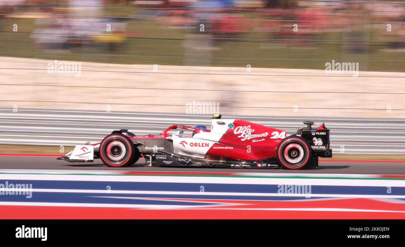 Austin, TX, USA. 22nd Oct, 2022. Oct 22, 2022: Zhou Guanyu (24) during ...