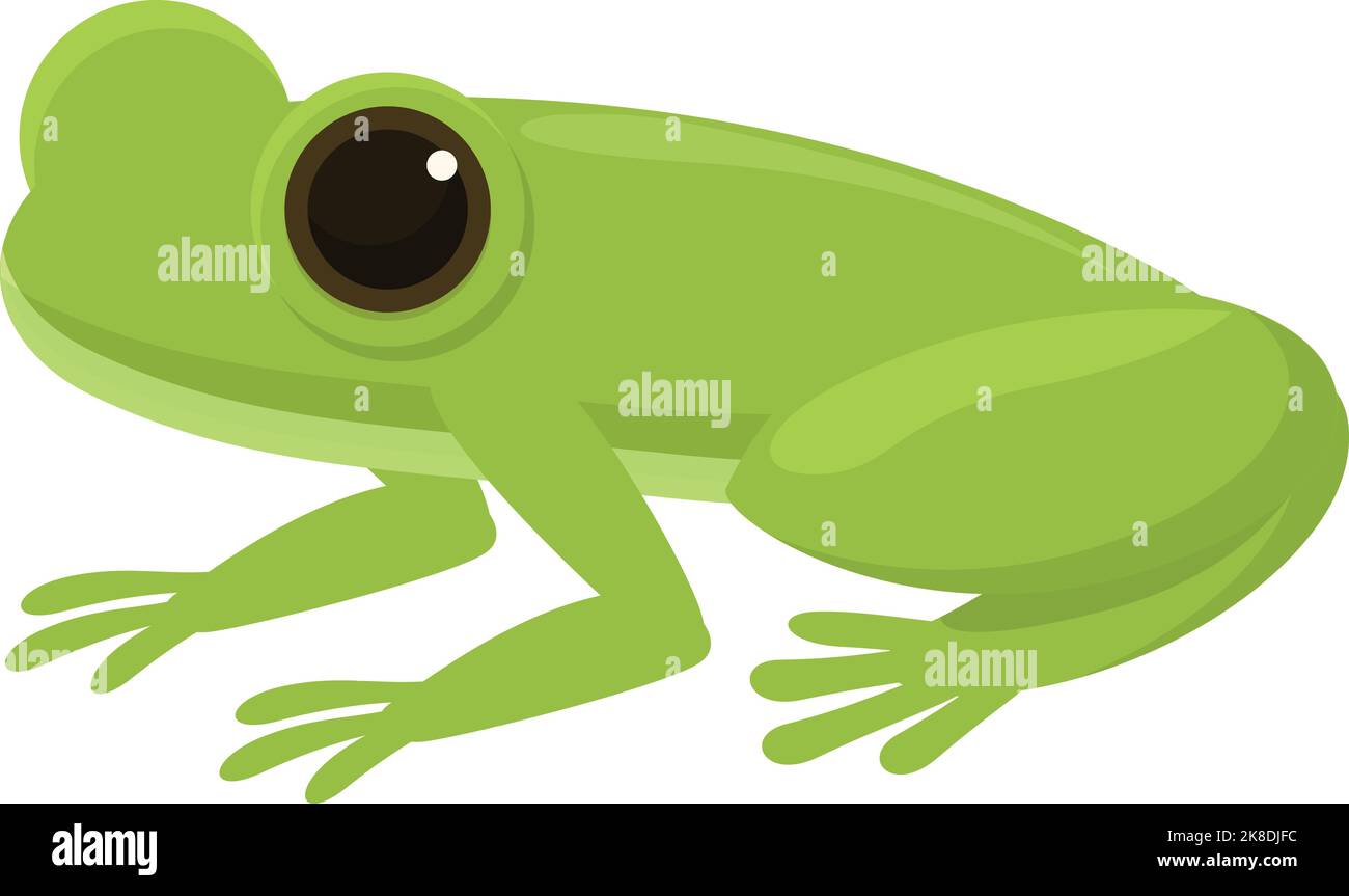 Exotic frog icon cartoon vector. Cute green. Evolution life Stock ...
