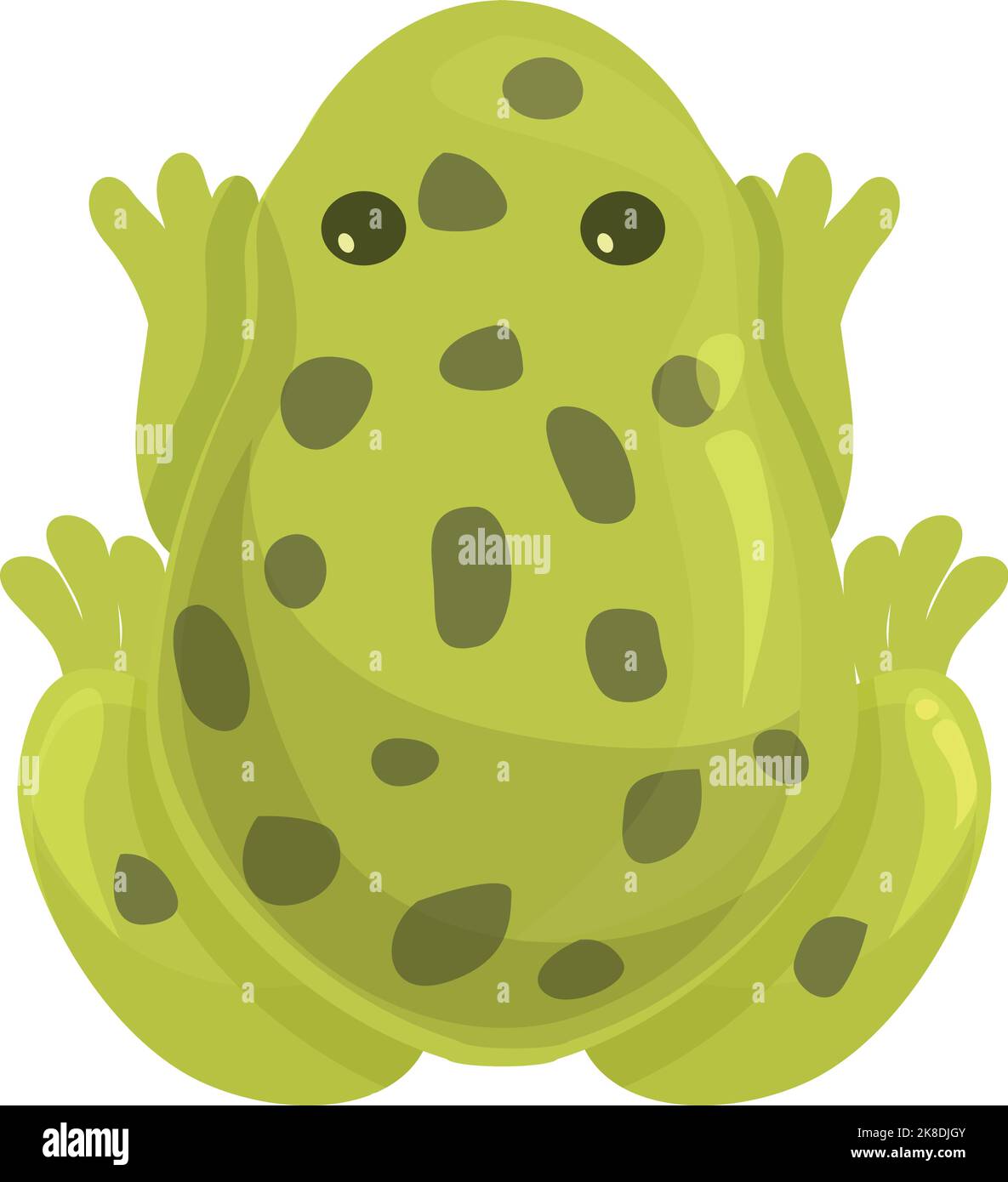 Dotted frog icon cartoon vector. Animal water. Smile happy Stock Vector ...
