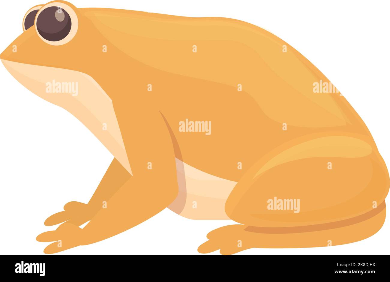 Orange frog icon cartoon vector. Smile animal. Jump baby Stock Vector ...