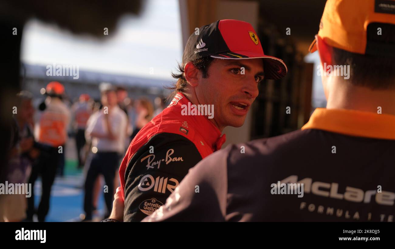 Austin, TX, USA. 22nd Oct, 2022. Oct 22, 2022: Carlos Sainz (55) during ...