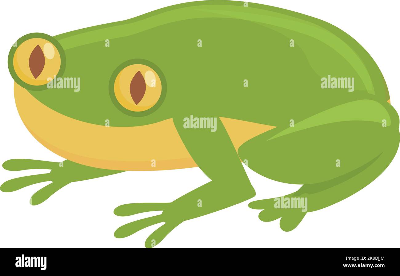 Yellow frog icon cartoon vector. Cute animal. Character evolution Stock ...