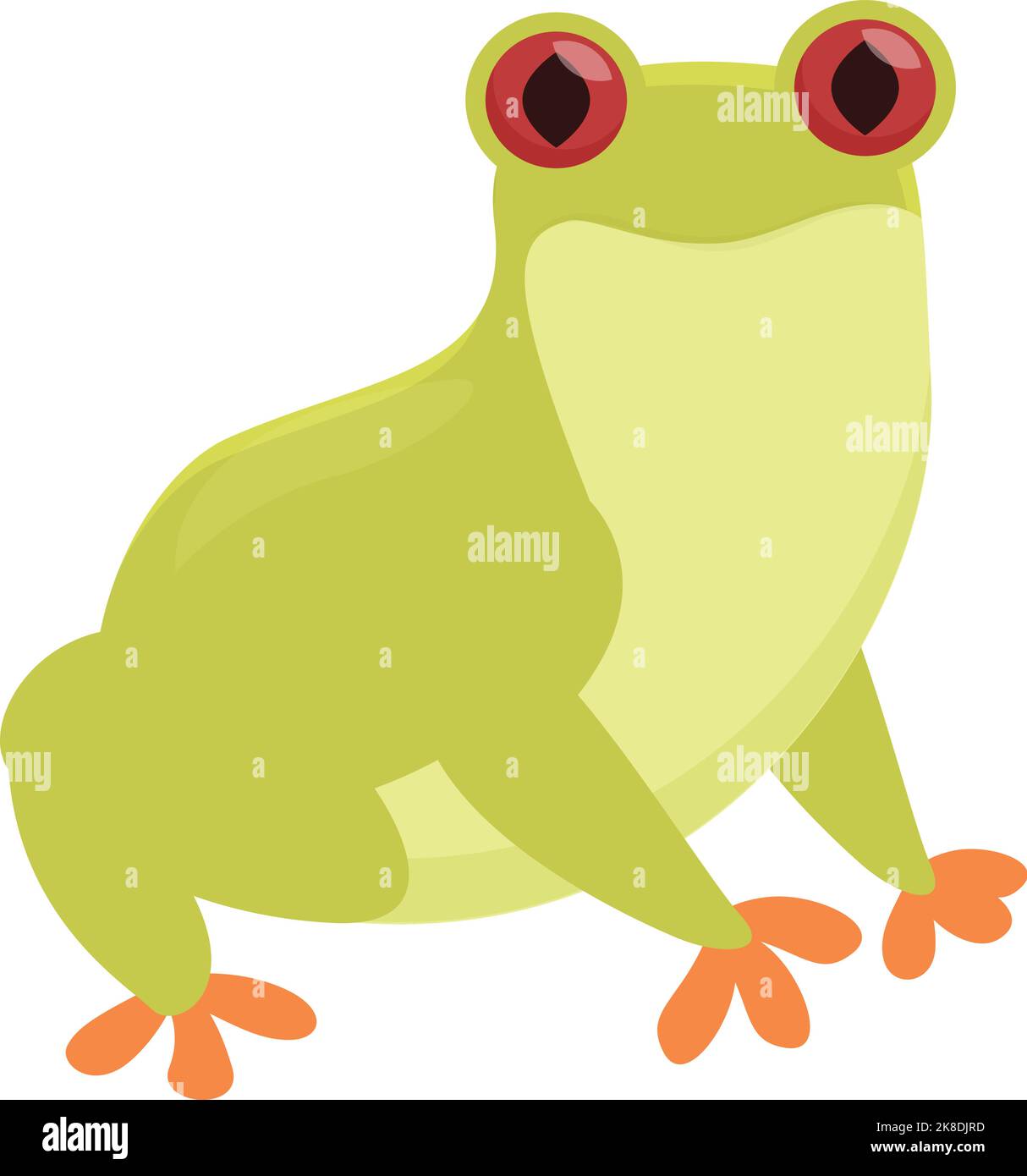 Red eye frog icon cartoon vector. Cute toad. Animal water Stock Vector ...
