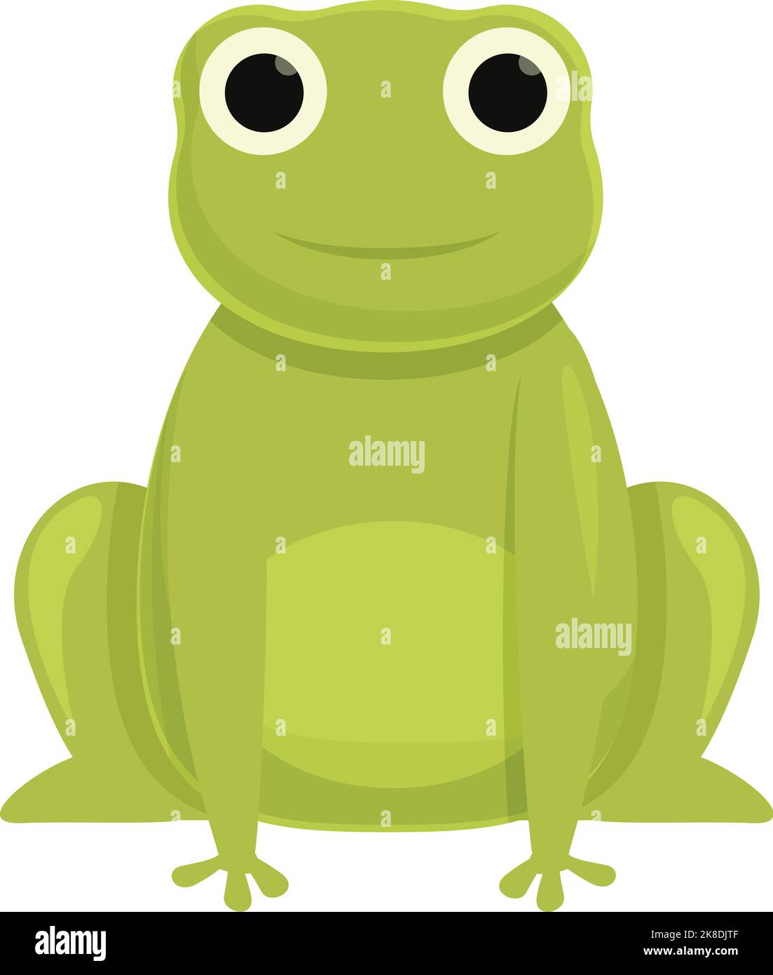Cute frog icon cartoon vector. Green character. Baby smile Stock Vector ...