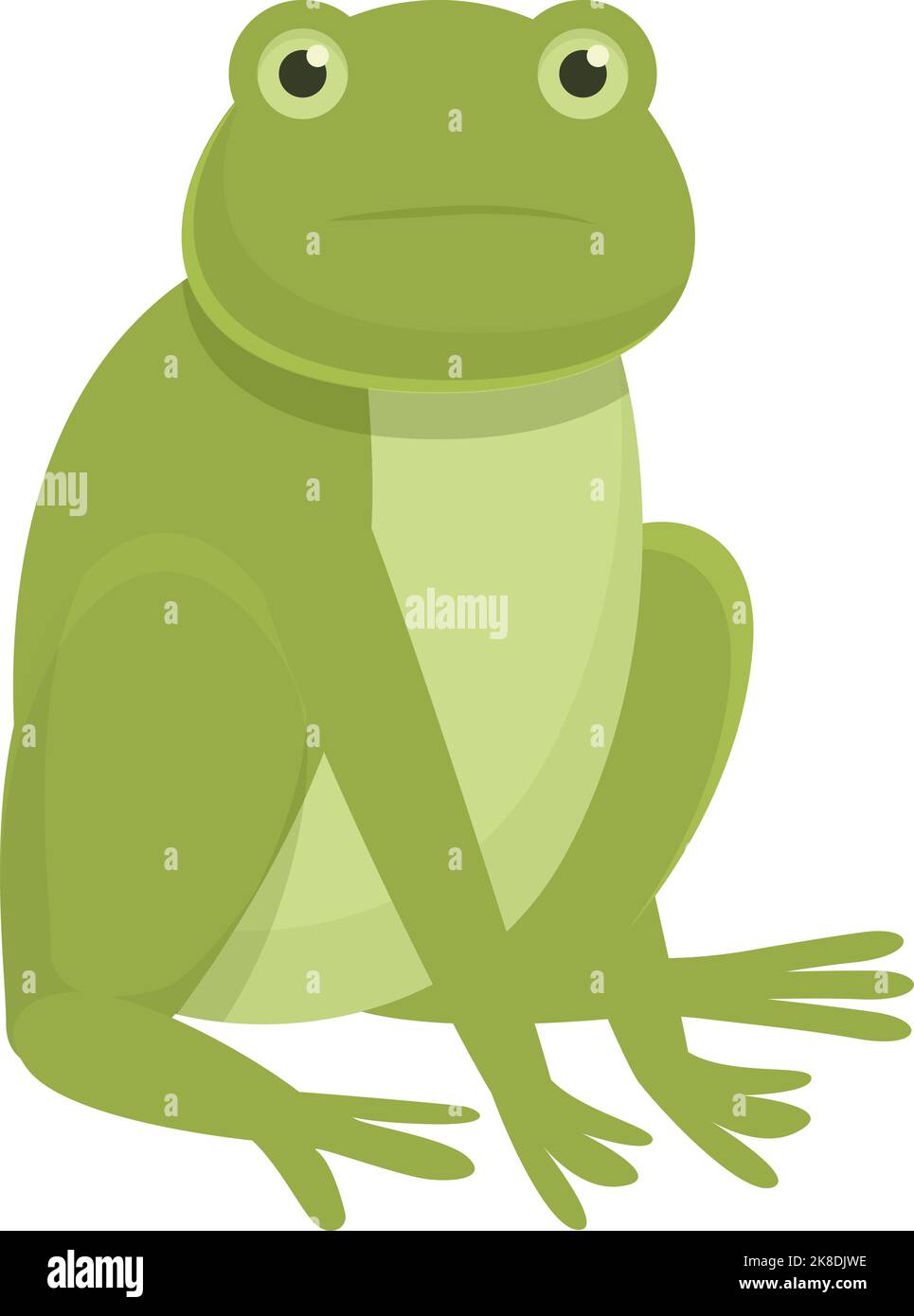 Sad frog icon cartoon vector. Cute green. Jump animal Stock Vector ...