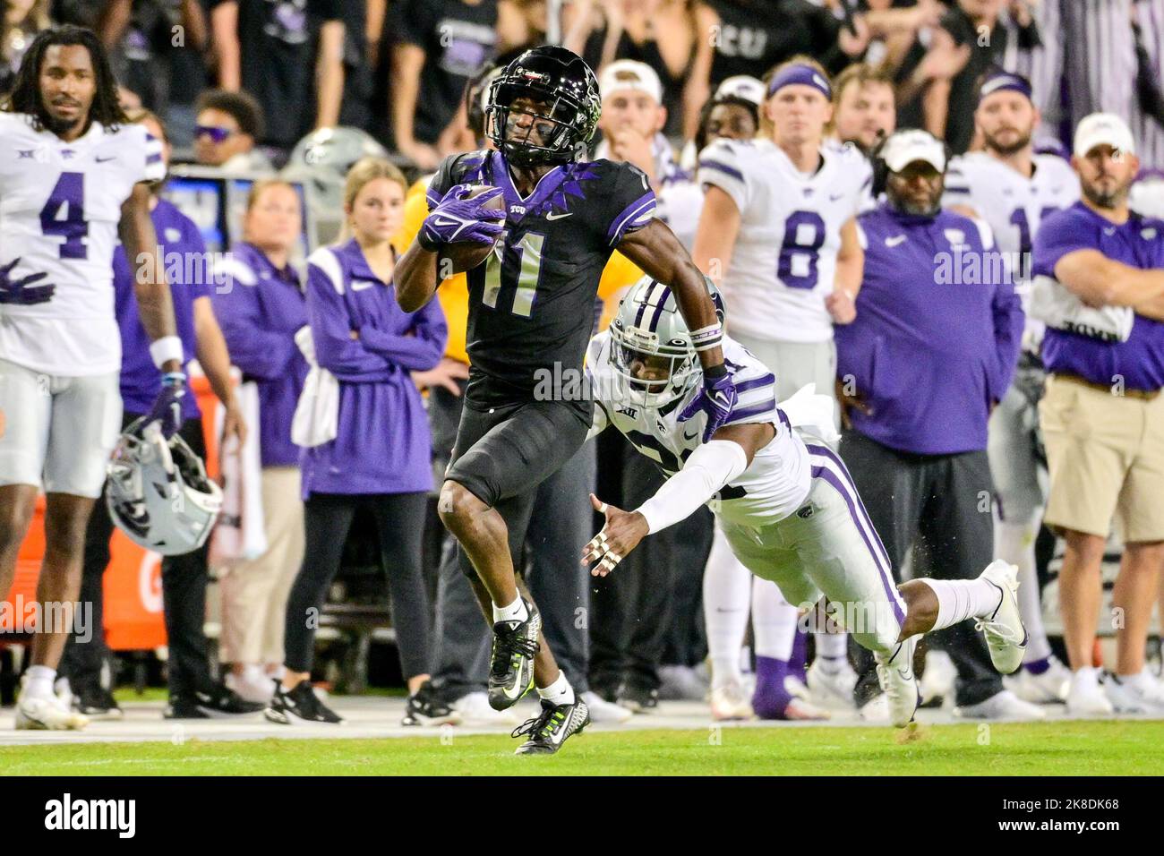 October 22nd 2022: .TCU Horned Frogs wide receiver Derius Davis (11 ...