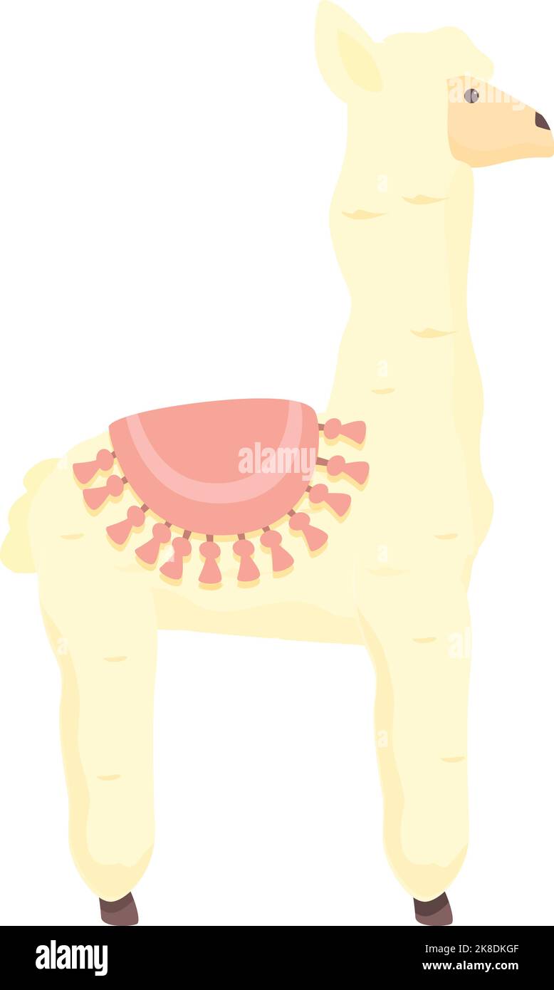 Lama animal icon cartoon vector. Argentina travel. National map Stock ...