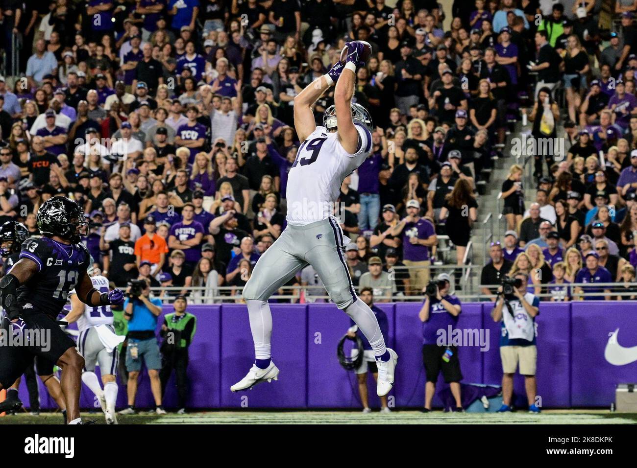 October 22nd 2022: .Kansas State Wildcats tight end Sammy Wheeler (19 ...