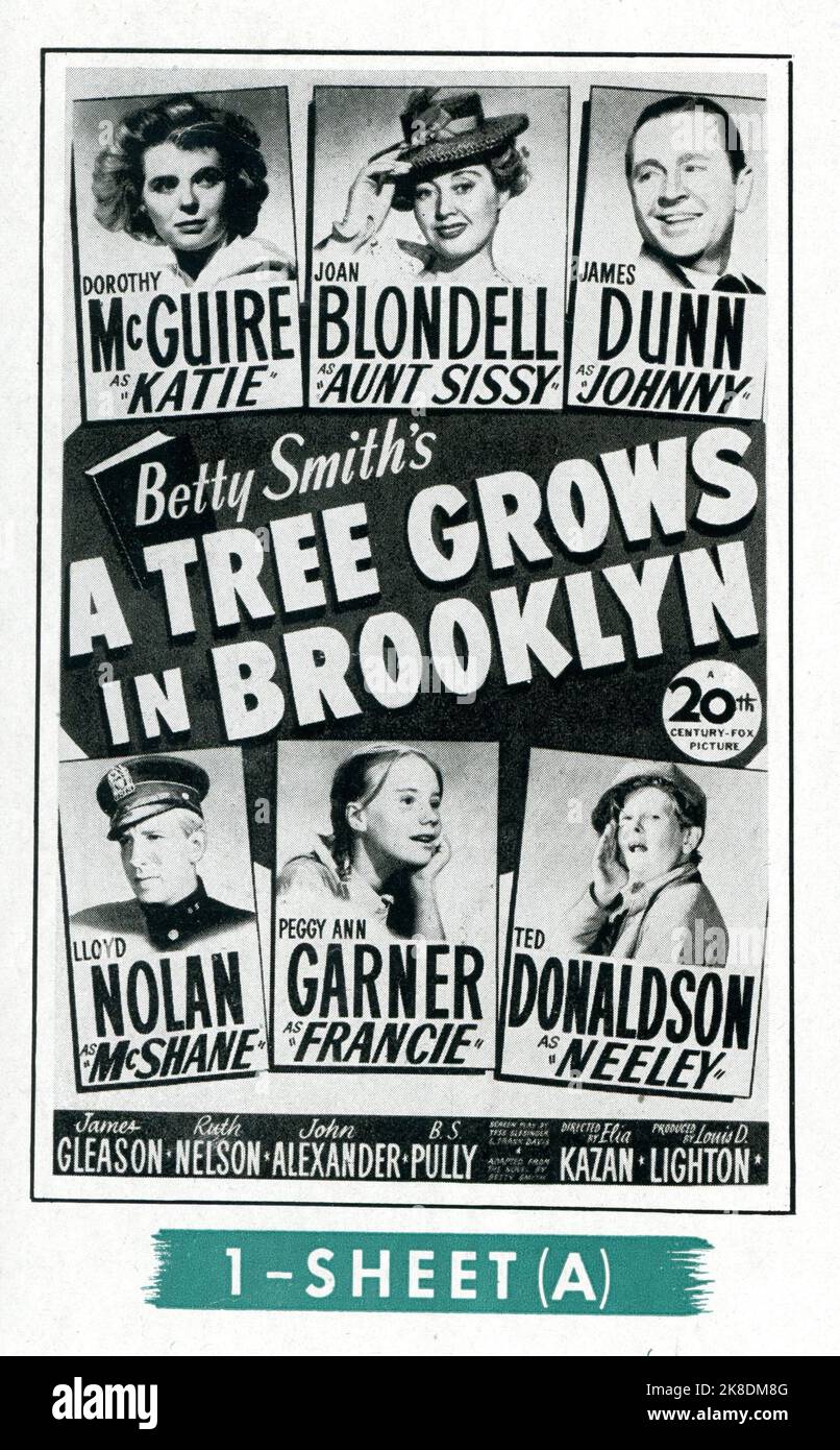 DOROTHY McGUIRE JOAN BLONDELL JAMES DUNN LLOYD NOLAN PEGGY ANN GARNER ...