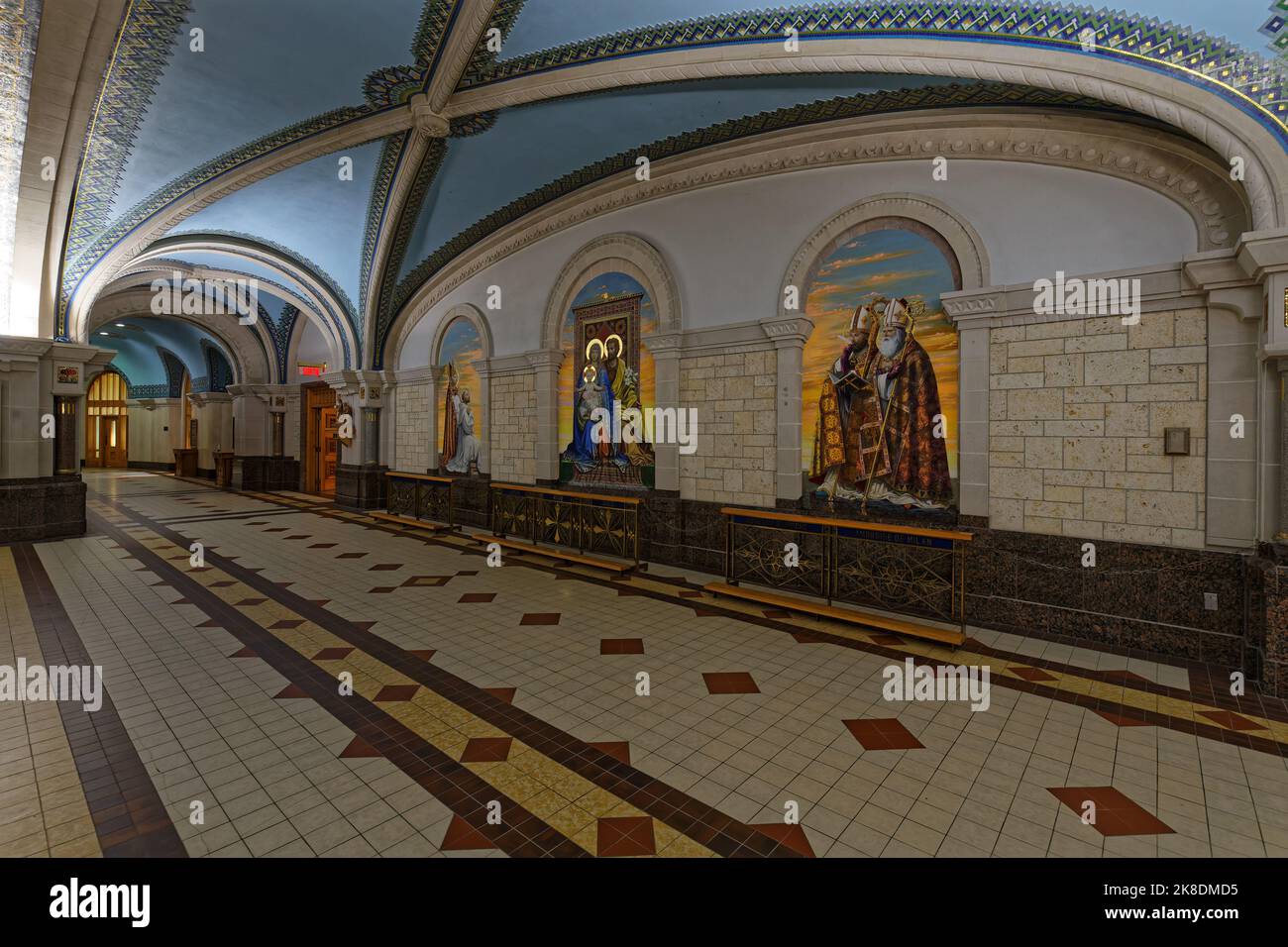 SAINTE-ANNE-DE-BEAUPRE, CANADA, October 10, 2022 : Basilica crypt. The ...