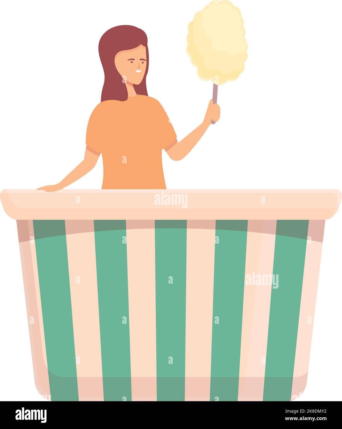 Ice cream van seller Cut Out Stock Images & Pictures - Alamy