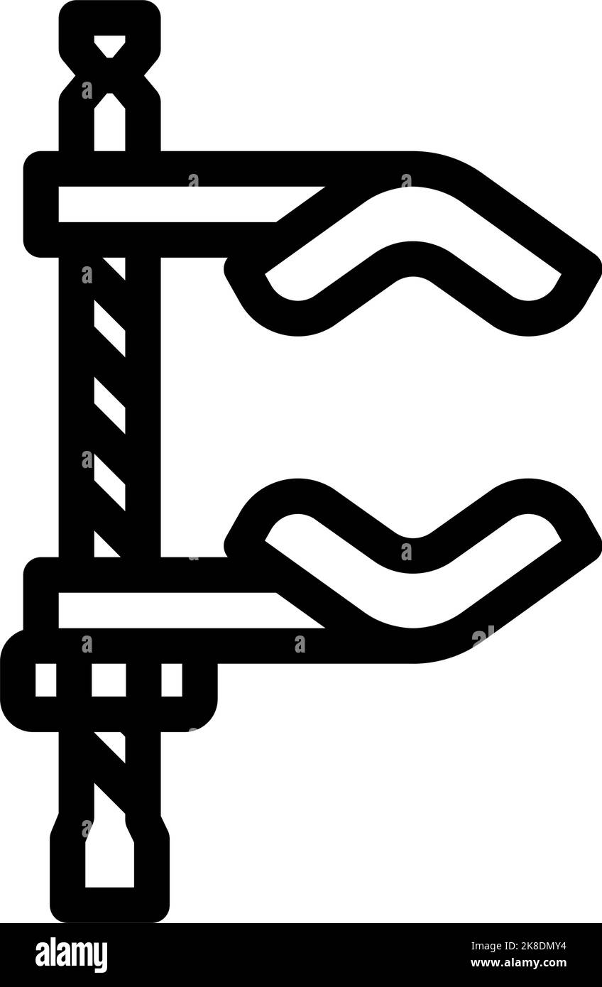 cardellini clamp line icon vector illustration Stock Vector Image & Art ...