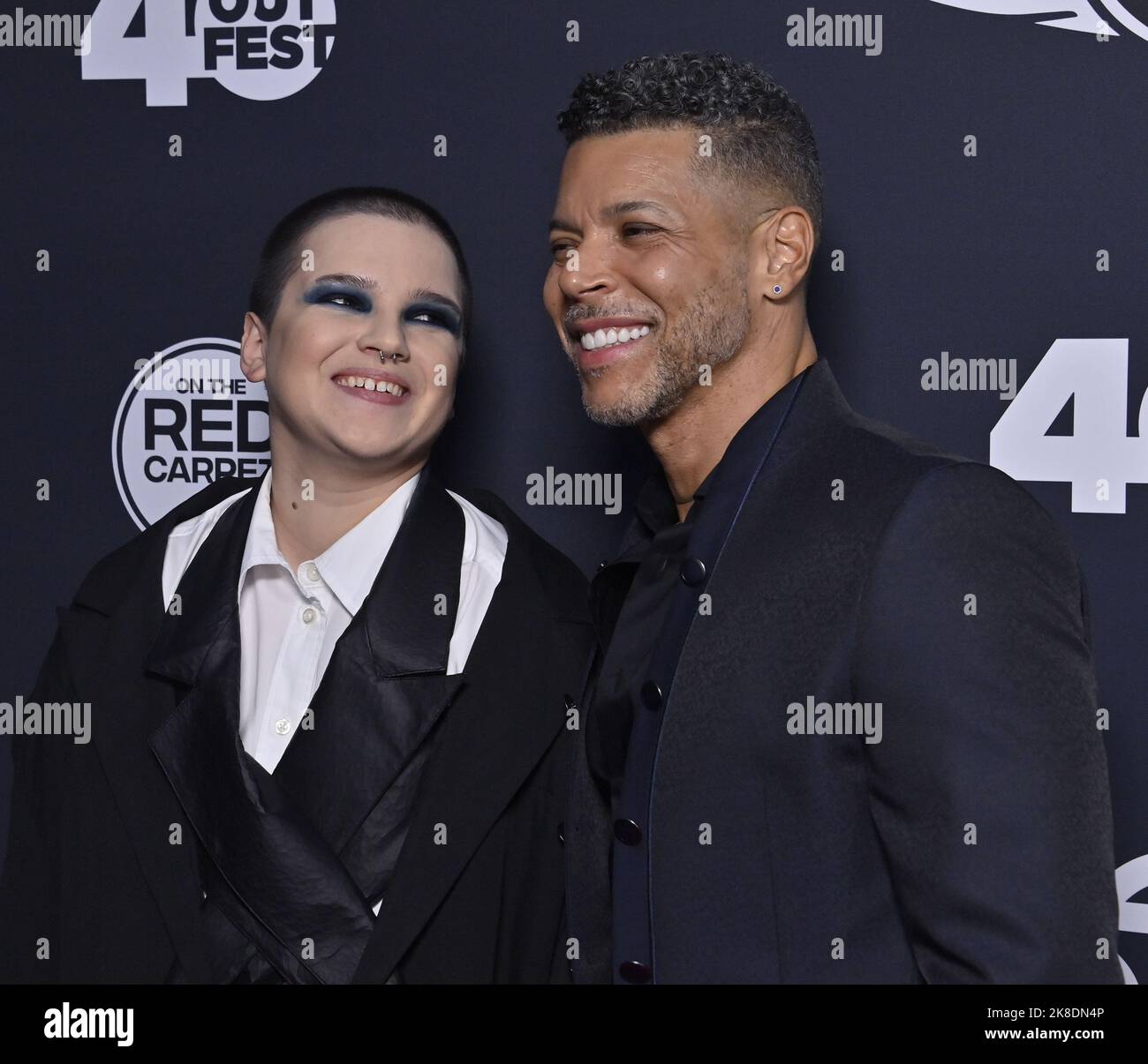 Los Angeles, United States. 22nd Oct, 2022. Blu del Barrio (L) and ...