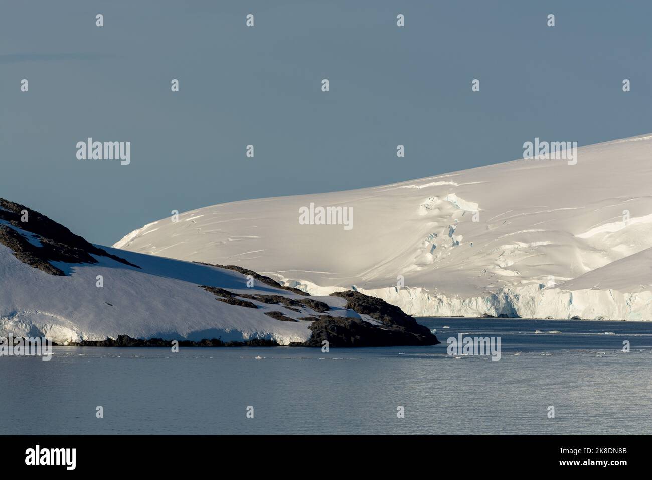 doumer island in front of cape lancaster with neumayer channel between ...