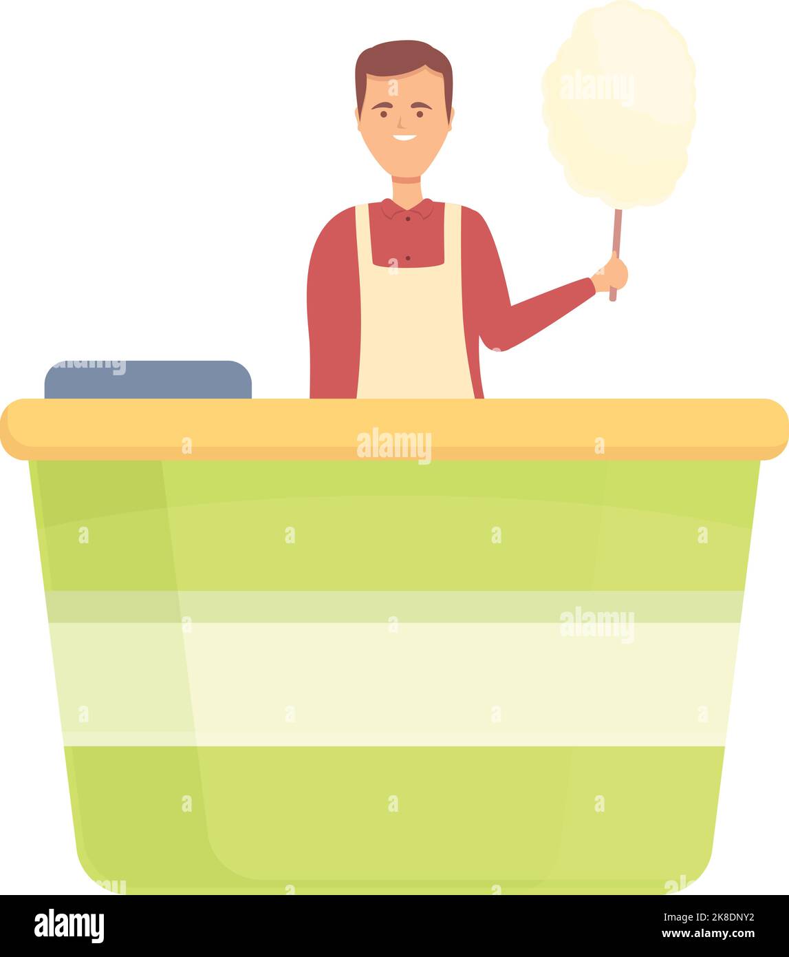 Candyfloss stand Stock Vector Images - Alamy