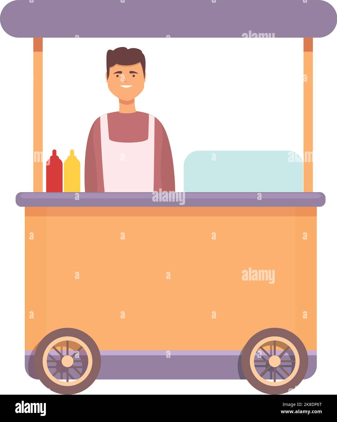 New york city push cart Cut Out Stock Images & Pictures - Alamy