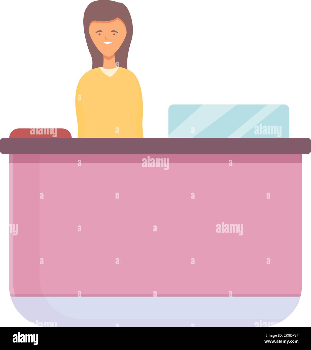 Seller stand icon cartoon vector. Hot dog food. Street cart Stock ...