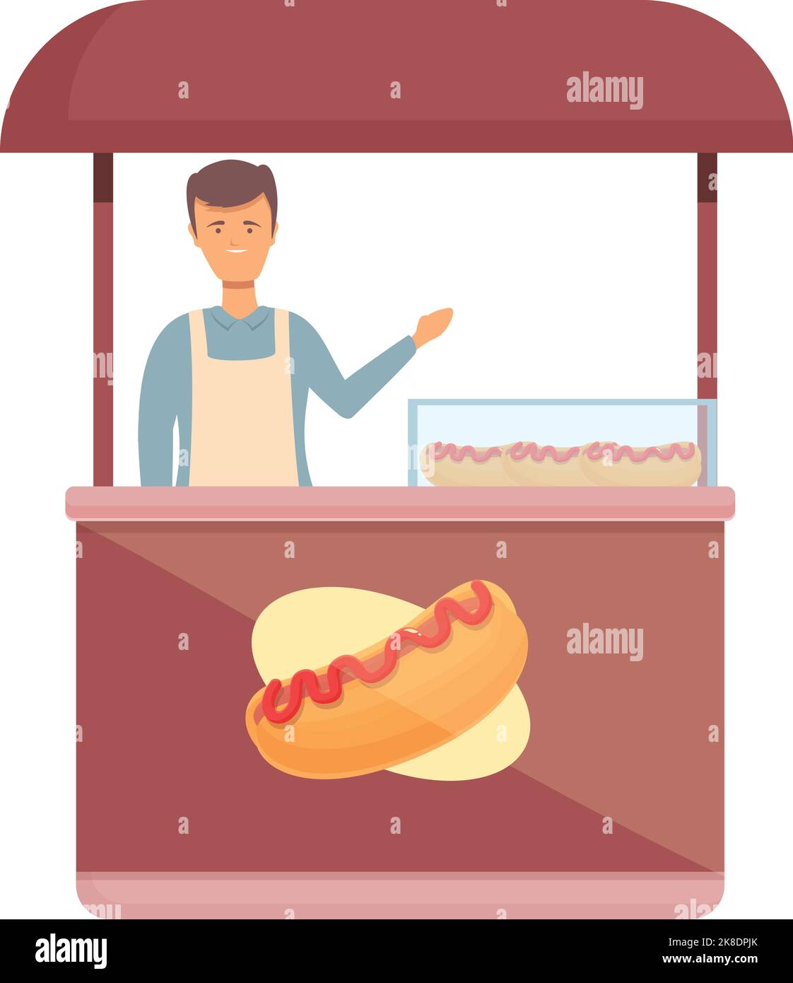 Bread kiosk icon cartoon hi-res stock photography and images - Alamy