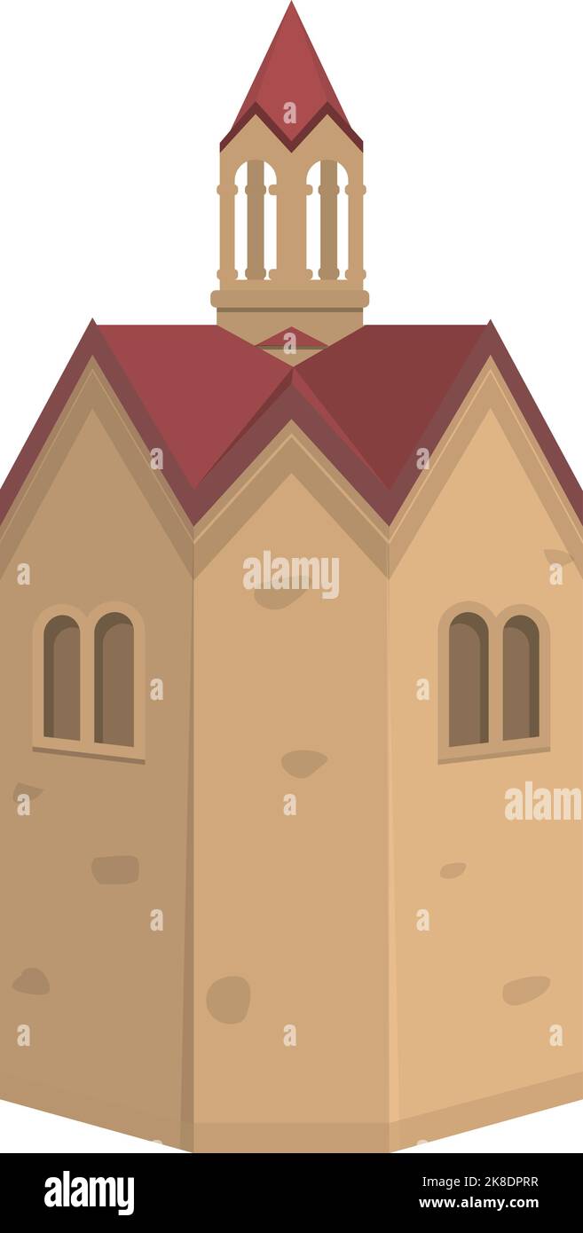 Church building icon cartoon vector. Travel national. Nation tourism ...