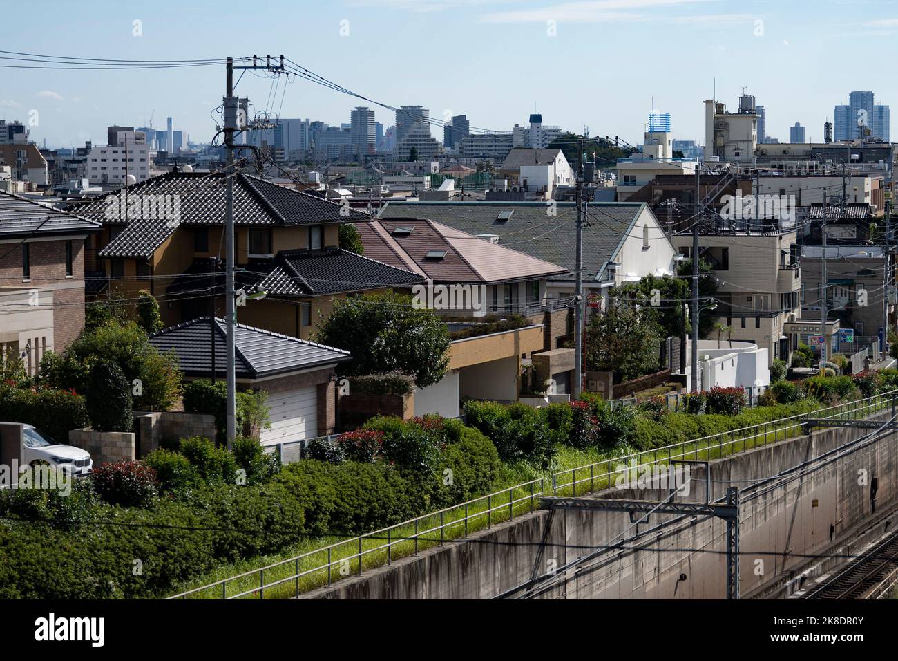 Tokyo, Japan. 21st Oct, 2022. Japanese architecture modern residential ...