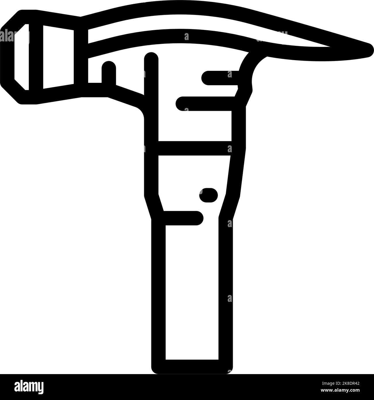 framing hammer line icon vector illustration Stock Vector Image & Art ...