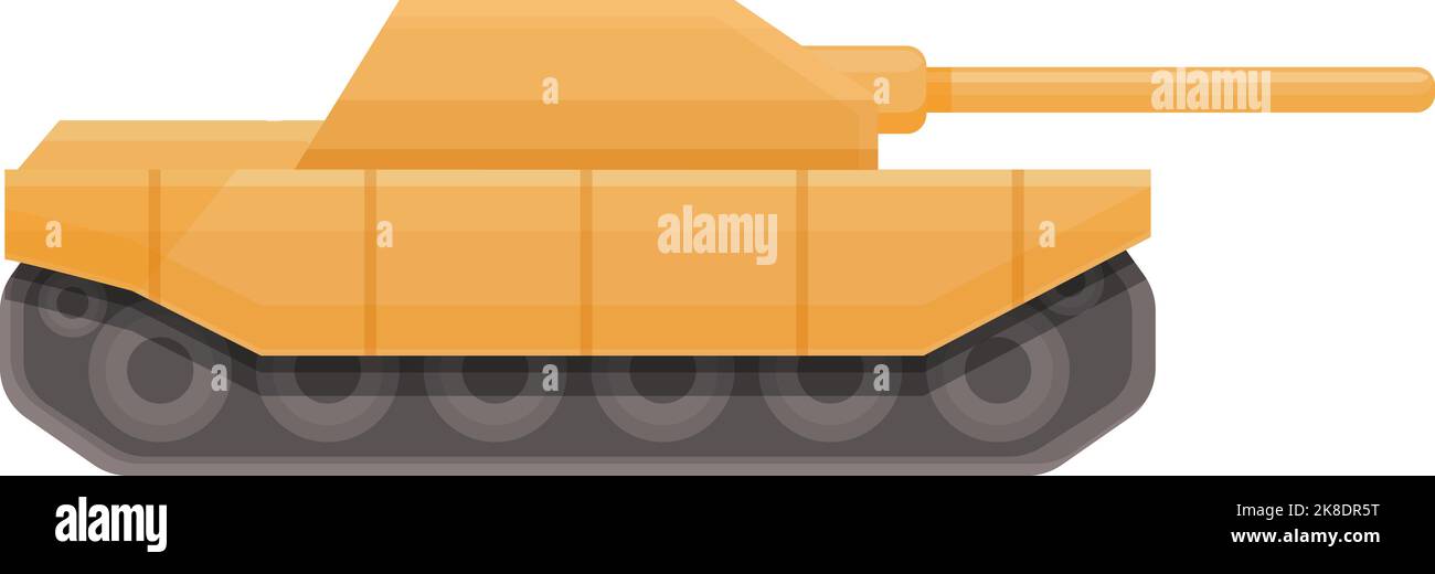 War tank icon cartoon vector. Army battle. Armed weapon Stock Vector ...