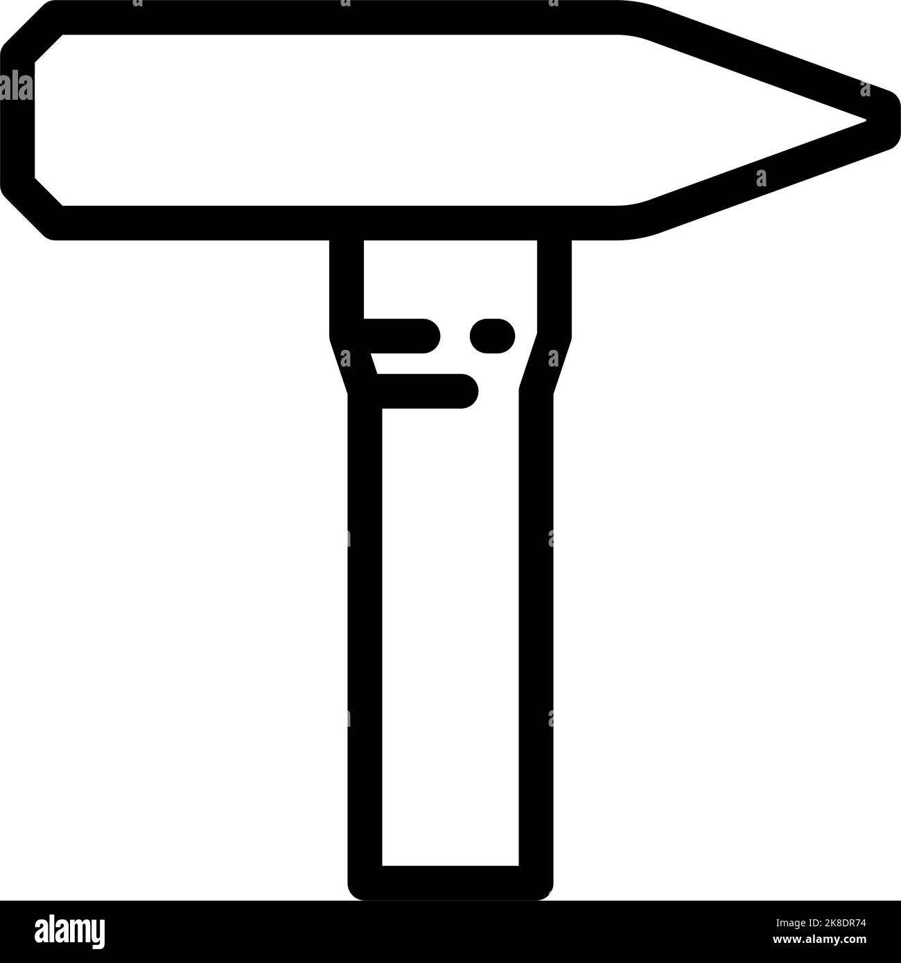 tack hammer line icon vector illustration Stock Vector Image & Art - Alamy