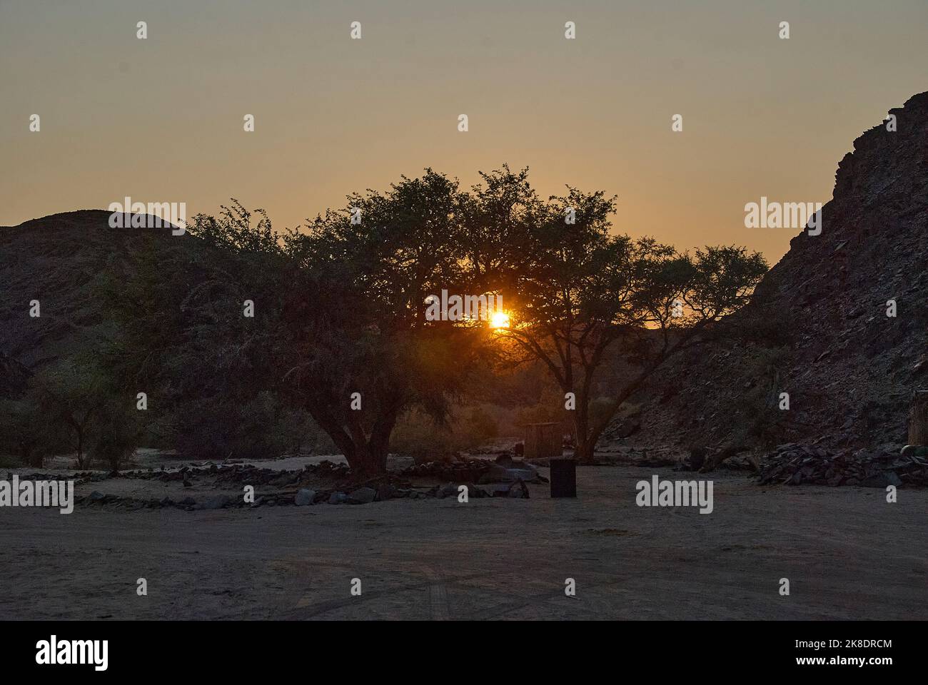 The dry Ugab is an ephemeral river in the arid region of Damaraland ...