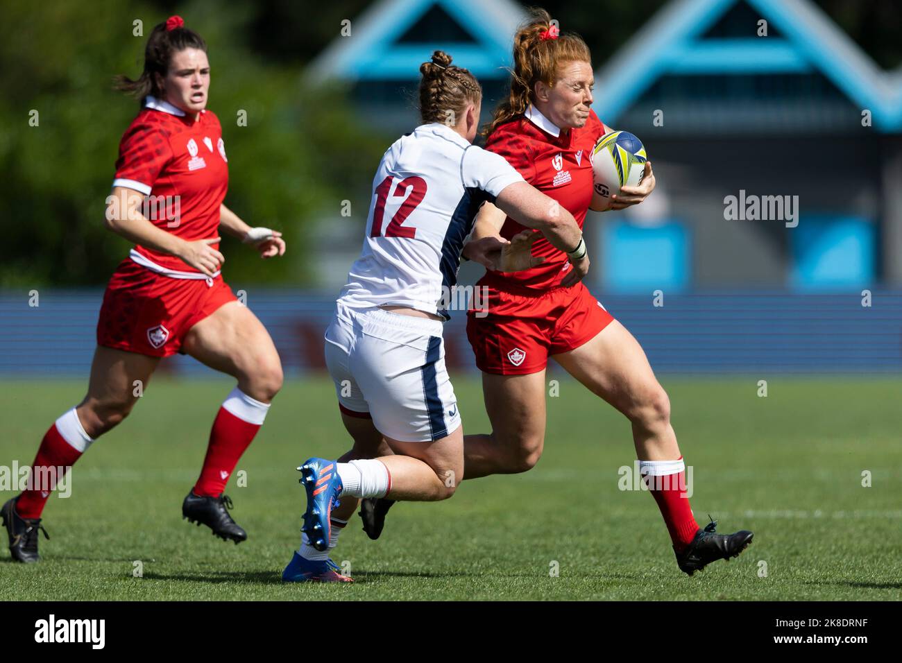 Canada's Alex Tessier during the Women's Rugby World Cup pool B match ...