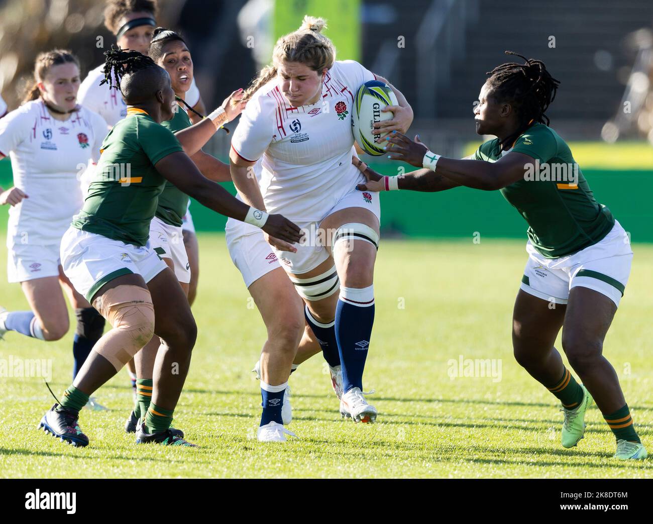 England's Poppy Cleall during the Women's Rugby World Cup pool C match ...
