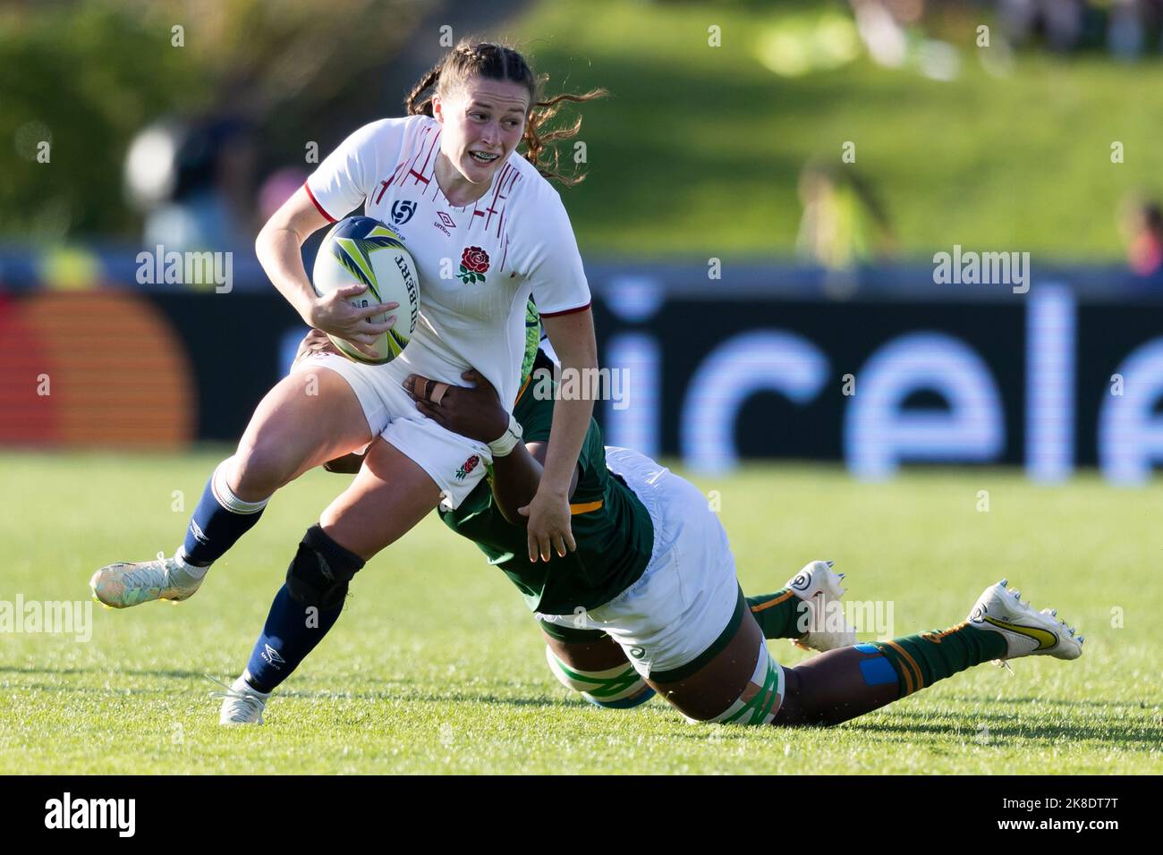 England's Lucy Packer during the Women's Rugby World Cup pool C match ...
