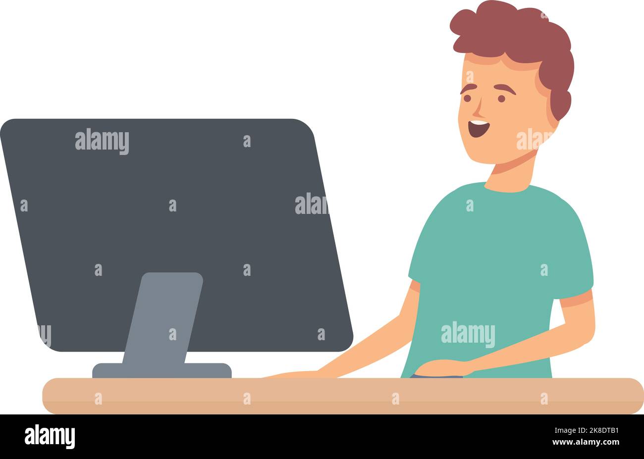 Family home work teen Stock Vector Images - Alamy