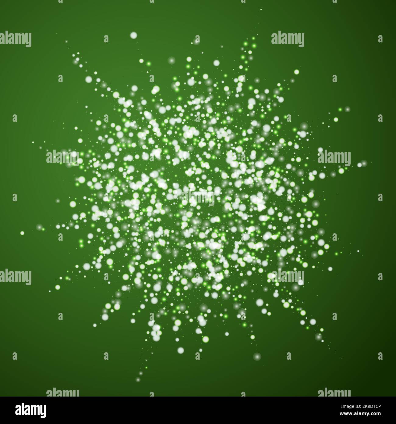 Snowy christmas background. Subtle flying snow flakes and stars on ...