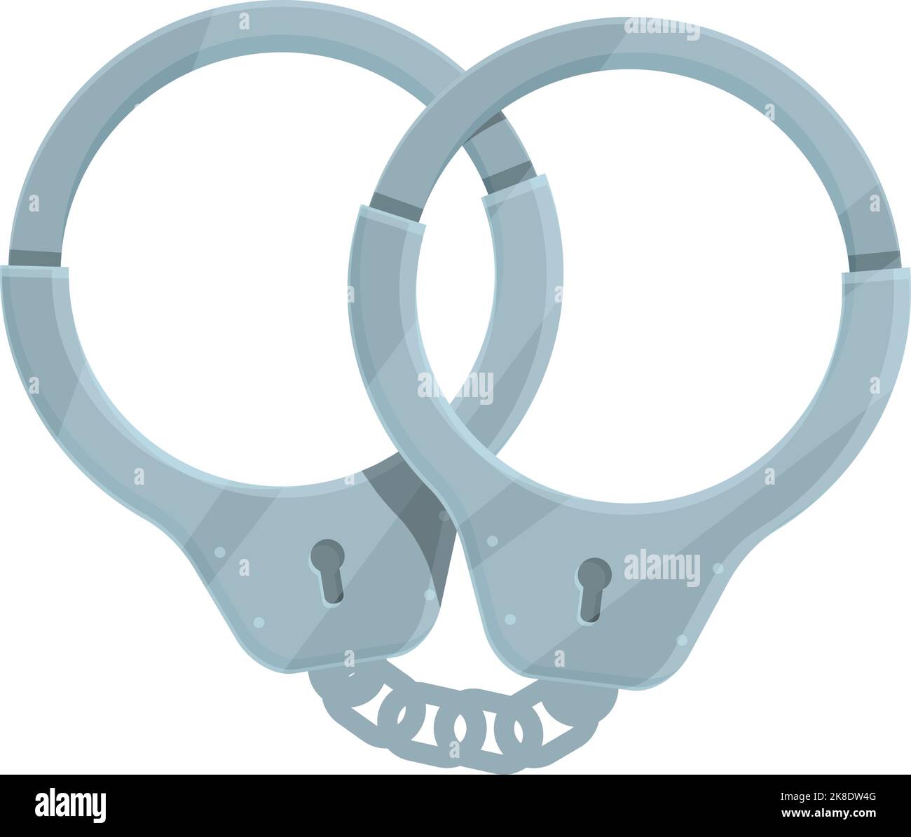 Felony handcuff icon cartoon vector. Police arrest. Prison law Stock ...