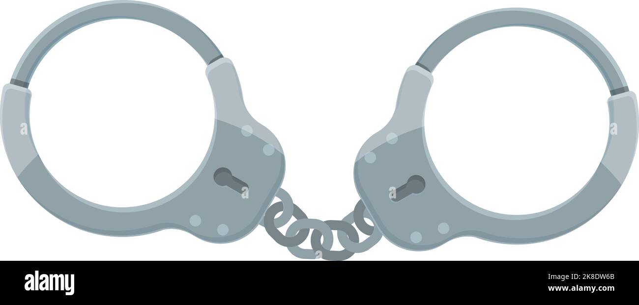 Design handcuff icon cartoon vector. Police crime. Criminal cuff Stock ...