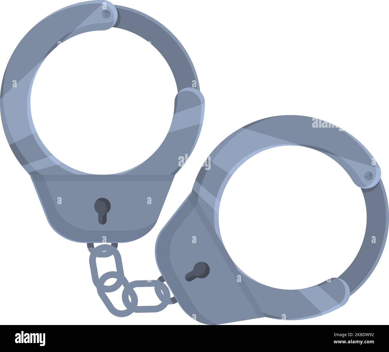 Hand handcuff icon cartoon vector. Police arrest. Jail crime Stock ...