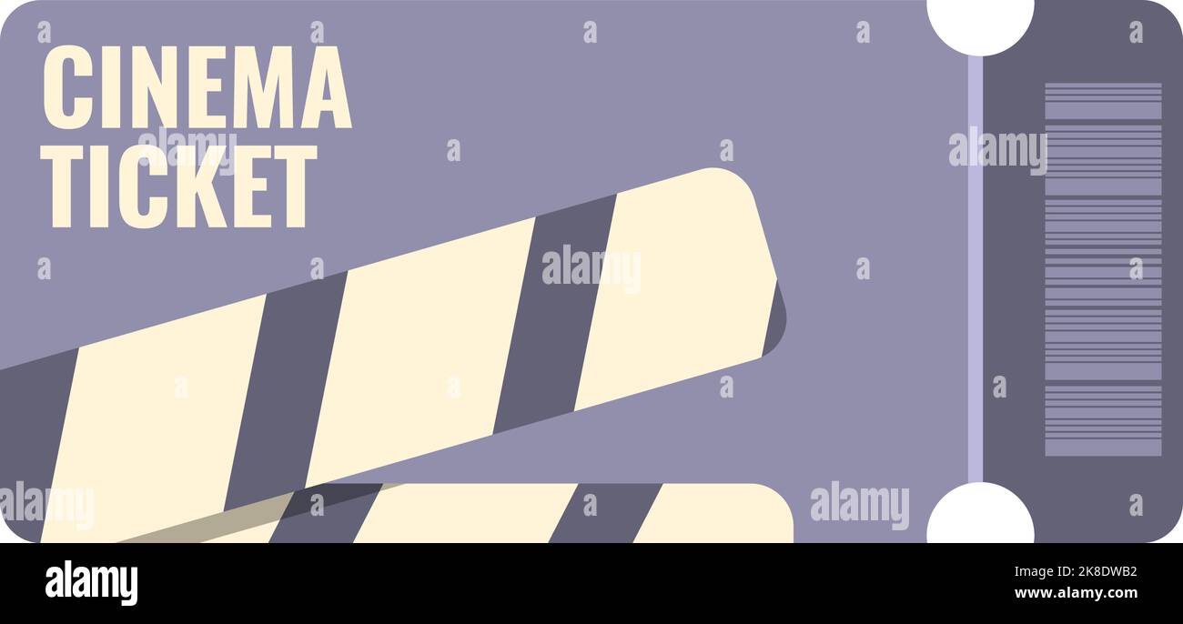 Entry ticket icon cartoon vector. Cinema movie. Film event Stock Vector ...