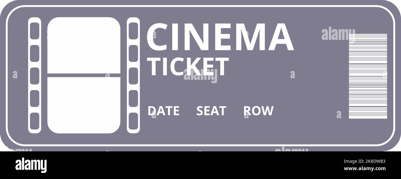 Event ticket icon cartoon vector. Film entry. Sign place Stock Vector ...