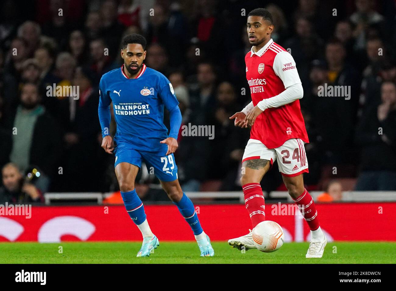 LONDON, UNITED KINGDOM - OCTOBER 20: Phillipp Mwene of PSV and Reiss ...