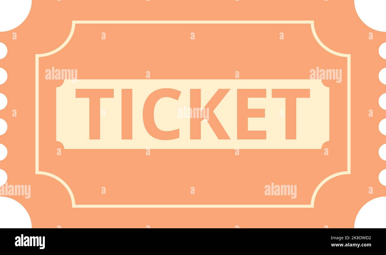Show ticket icon cartoon vector. Cinema movie. Film event Stock Vector ...