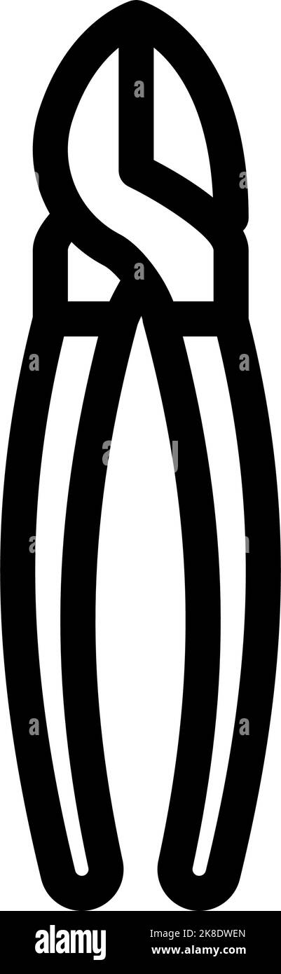 Diagonal pliers Stock Vector Images - Alamy