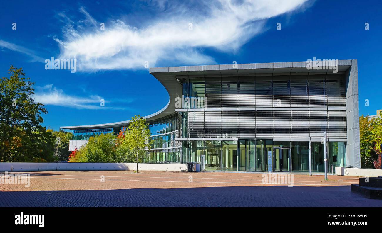 Düsseldorf, Germany (university, Oeconomicum) - October 9. 2022: Modern ...