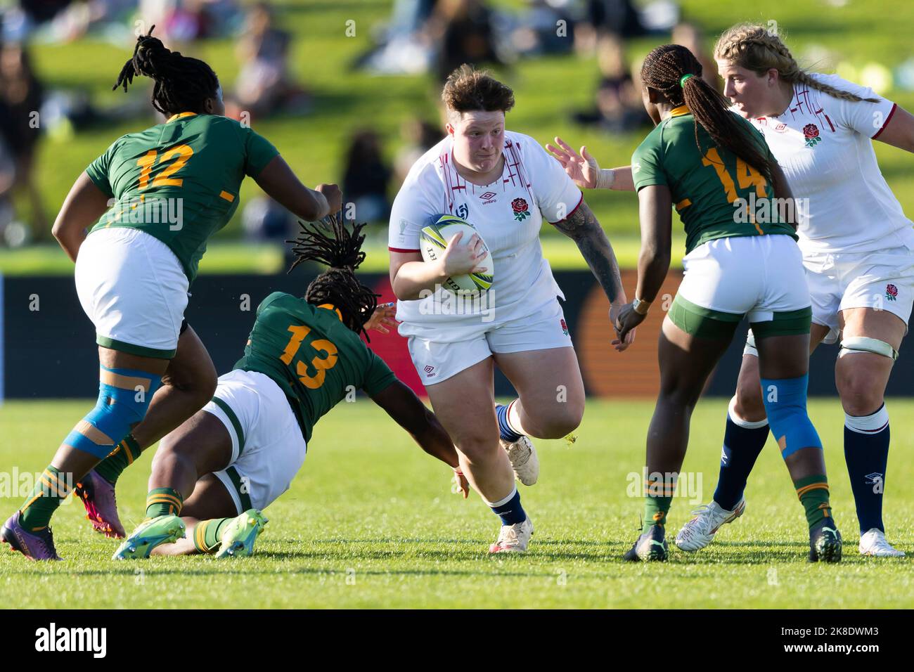 England's Hannah Botterman during the Women's Rugby World Cup pool C ...