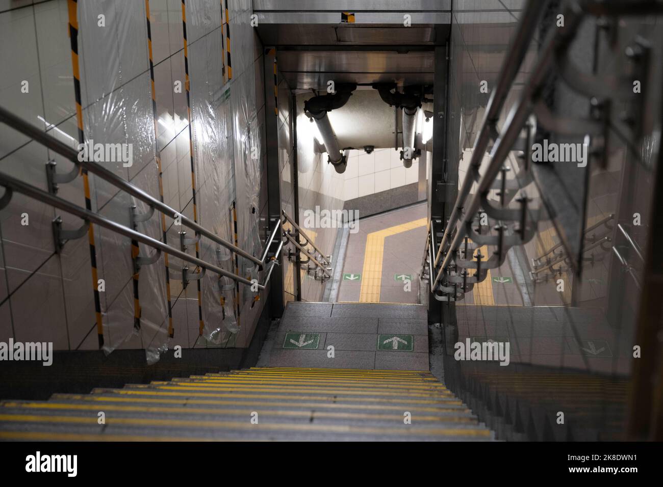 Tokyo, Japan. 22nd Oct, 2022. A Toei Subway Tokyo Metro entrance ...