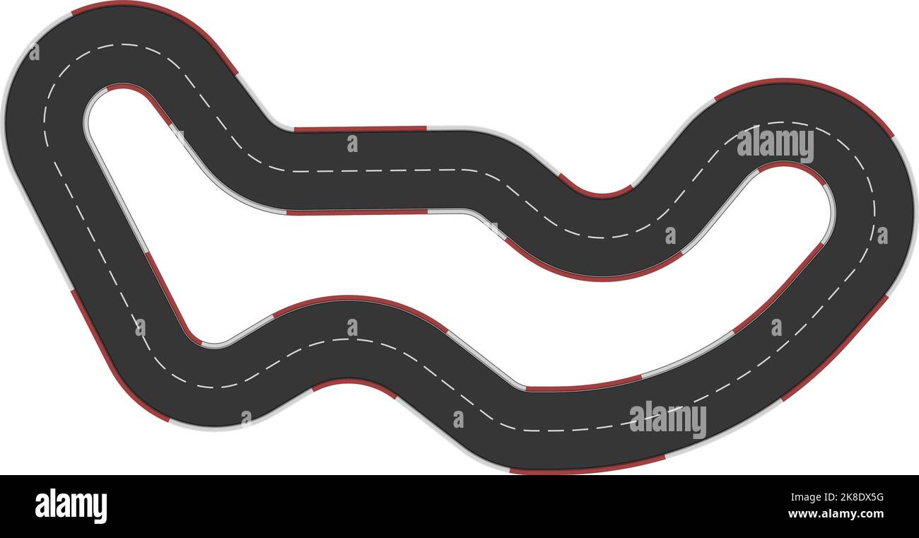 Speed racetrack icon cartoon vector. Car race. Road track Stock Vector ...