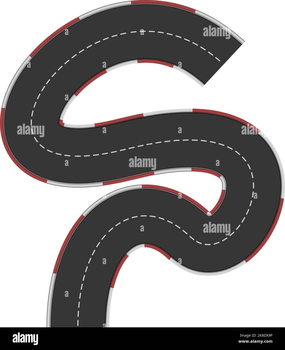 Algarve racetrack icon cartoon vector. Car race. Track road Stock ...