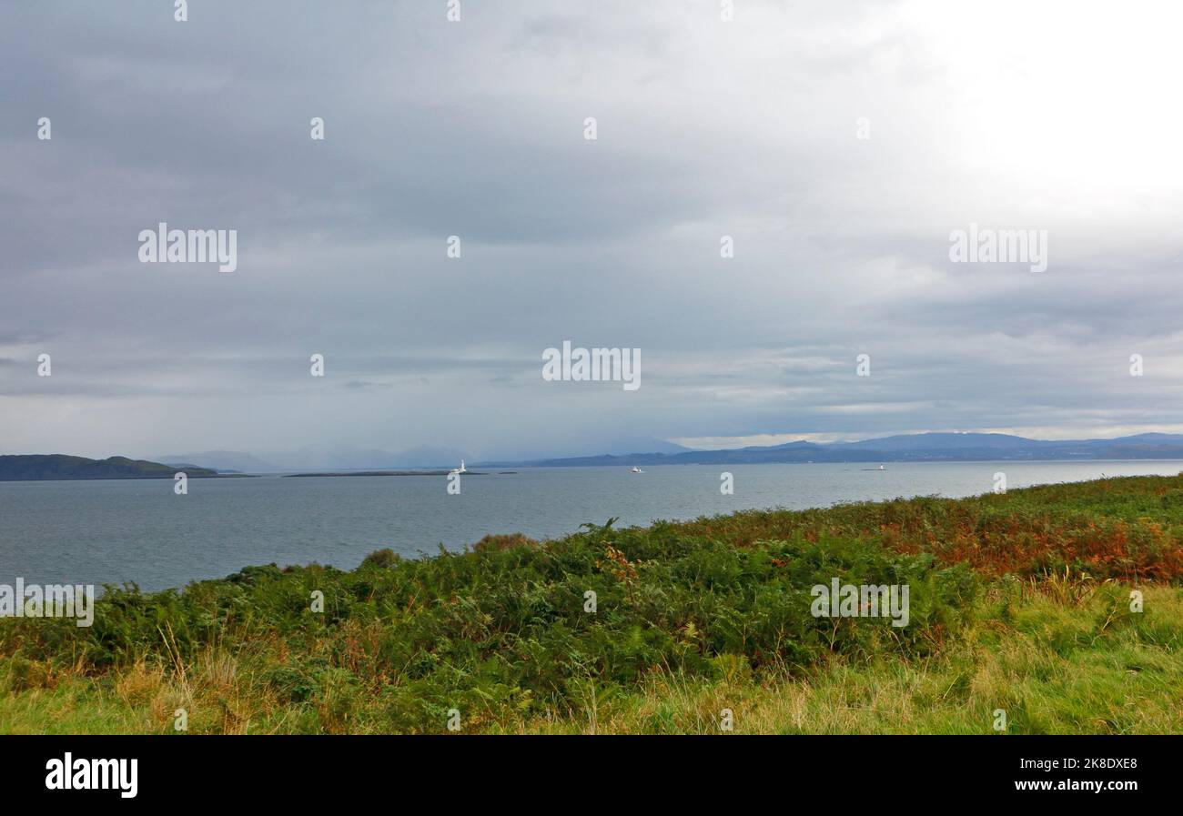 A view from Duart Point towards the Sound of Mull and Firth of Lorne ...